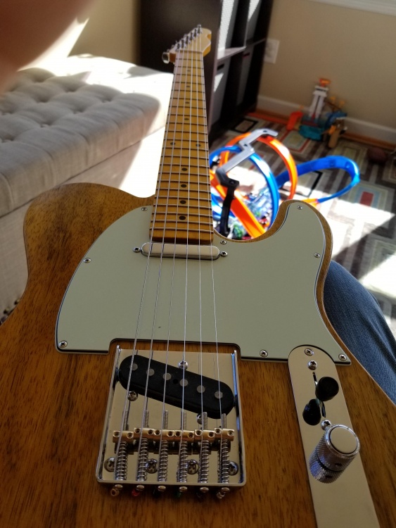 Two telecaster types - In Progress and Finished Work - ProjectGuitar.com