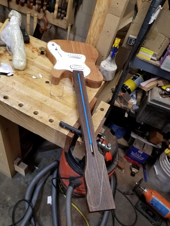 Two telecaster types - In Progress and Finished Work - ProjectGuitar.com