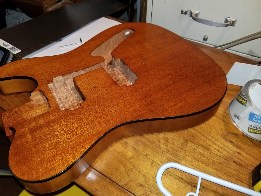 Two telecaster types - In Progress and Finished Work - ProjectGuitar.com