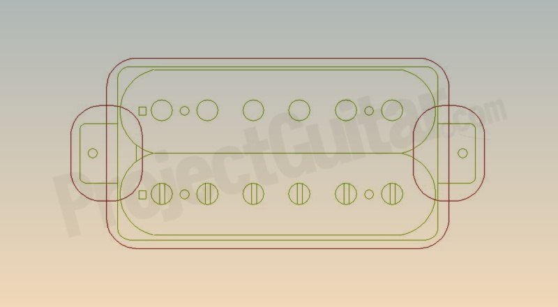 Humbucker Routing Template