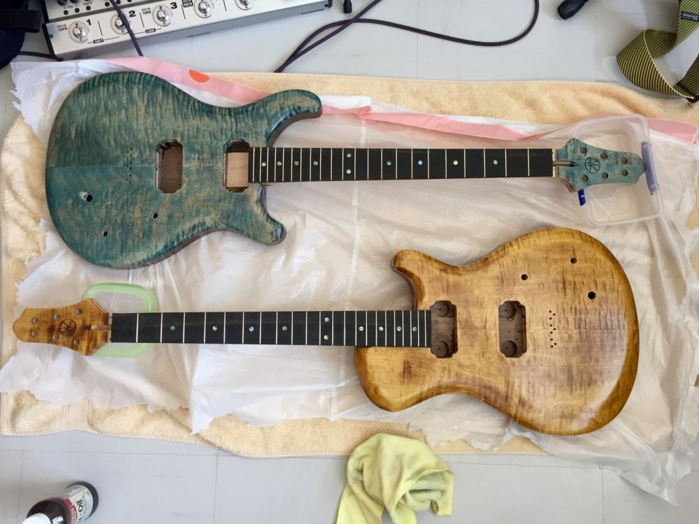 Twin Short-Scale 6 String Piccolo Basses - In Progress and Finished ...
