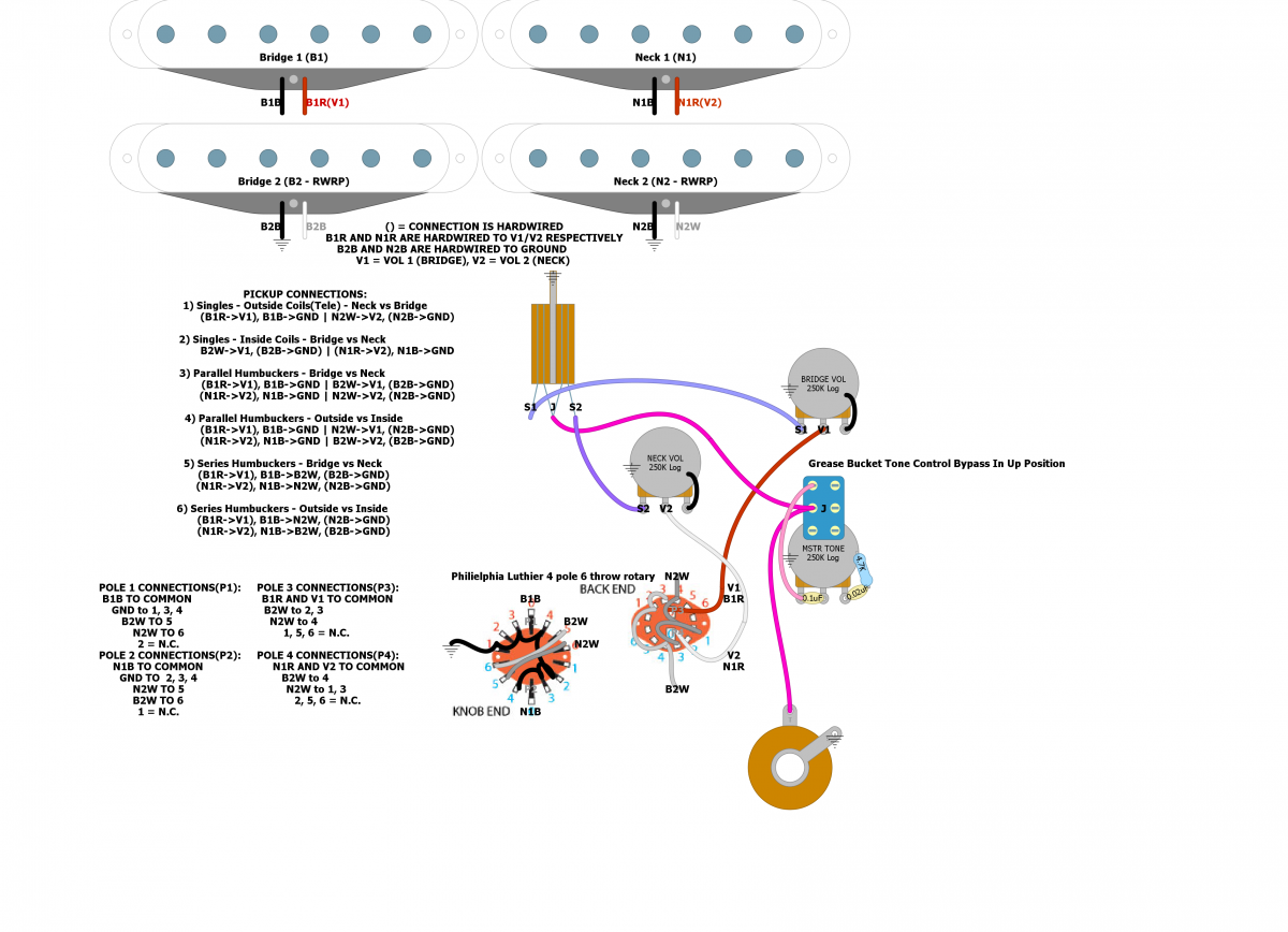 latest wiring plan... 3way + 4p6t... just wanted to share - Electronics ...