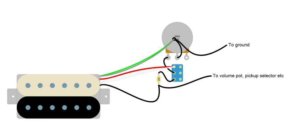 How do i wire a push pull so that when its pulled up it acts as a blend ...