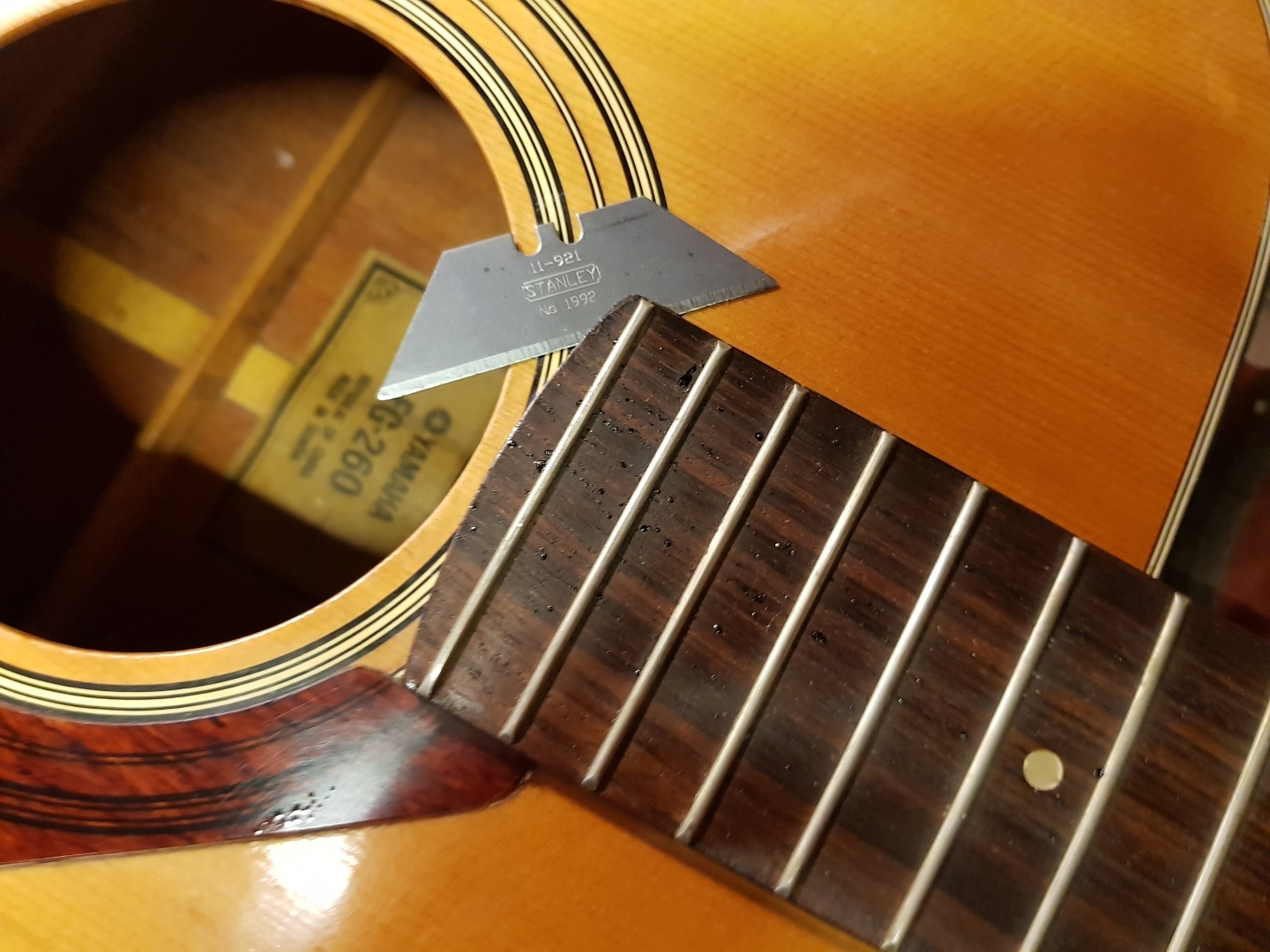 Yamaha FG260 12-string restoration - In Progress and Finished Work ...